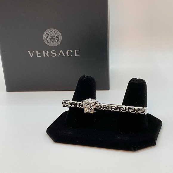 Versace | Jewelry | Versace Greca Logo Medusa Head Ring | Poshmark